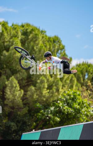 Montpellier, France – 16 May 2026: Pat Casey´s BMX Freestyle Spine Ramp ...