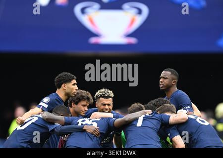 Budapest, Hungry. 1 January, 2021. Players of Paris Saint-Germain ...