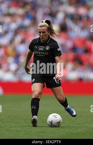 LONDON, ENGLAND -Lauren Hemp of Manchester City WFC in action during ...