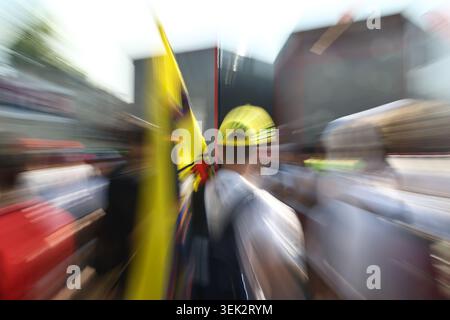 Monza, Italy. 31 May, 2026. A pit stop refuel, during GT World ...