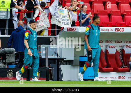 MAINZ, GERMANY - MAY 31: Malick Thiaw (Germany, 24) warming up before ...