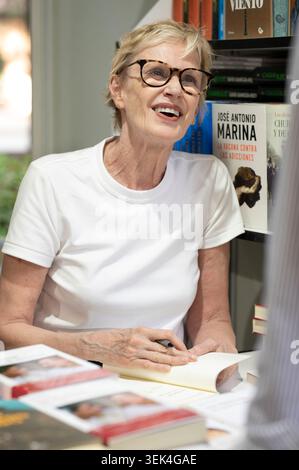 Author Siri Hustvedt signs copies of her books during the 85th edition ...
