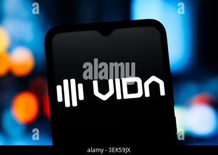 In this photo illustration, the Vida Global logo is seen displayed on a ...