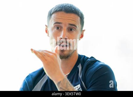 Marco Friedl (AUT) on Friday, May 29, 2026, during an ÖFB press ...