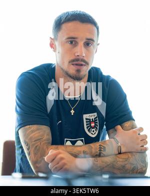 Marco Friedl (AUT) on Friday, May 29, 2026, during an ÖFB press ...