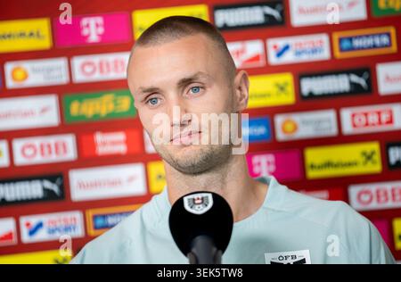 Sasa Kalajdzic (AUT) a on Friday, May 29, 2026, during an ÖFB press ...