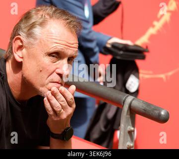 LONDON, ENGLAND - Andree Jeglertz manager of Manchester City WFC in ...