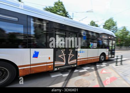 A bus of the Brussels' public transport company STIB-MIVB, in Brussels ...