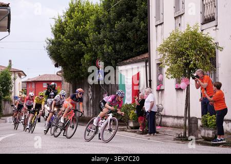 The pack rides cycles during Stage 3 of the Giro d’Italia Women, from ...