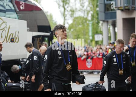 Oslo 20260601. The private international football match for men between ...