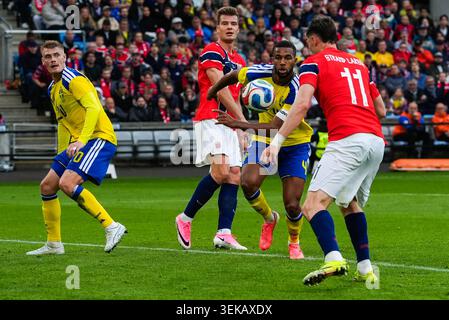 Oslo 20260601. Alexander Sørloth and Jørgen Strand Larsen during the ...