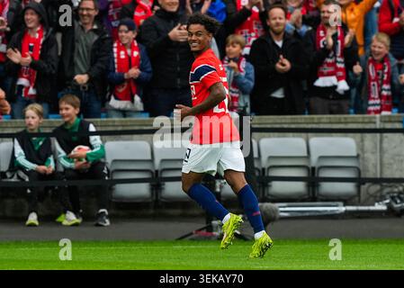 Oslo 20260601. The private international football match for men between ...