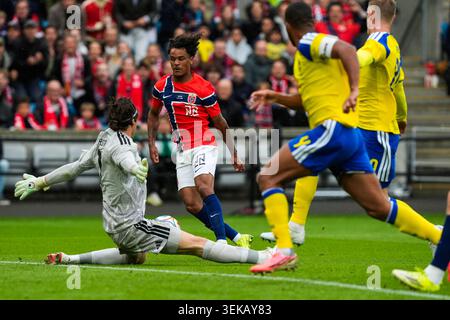 Oslo 20260601. Antonio Nusa during the private international football ...