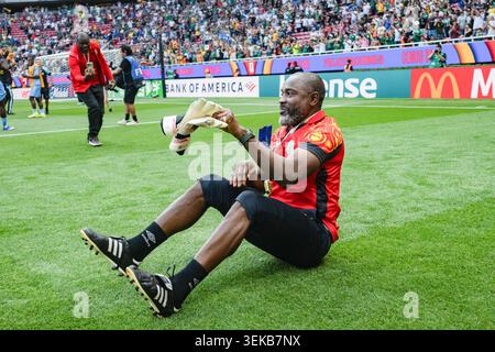 GUADALAJARA, MEXICO - MARCH 31, 2026: DR Congo supporters celebrate a ...