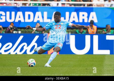 Congo DR defender Chancel Mbemba (22) reacts in pain during the FIFA ...