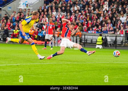 Oslo 20260601. David Møller Wolfe and Alexander Sørloth during the ...