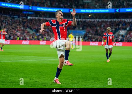 Oslo 20260601. David Møller Wolfe and Alexander Sørloth during the ...