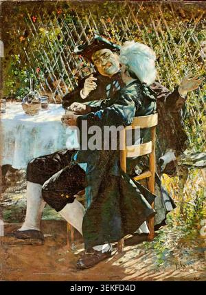 Priest in Conversation with a Man in a Frock-Coat by Aleksander ...
