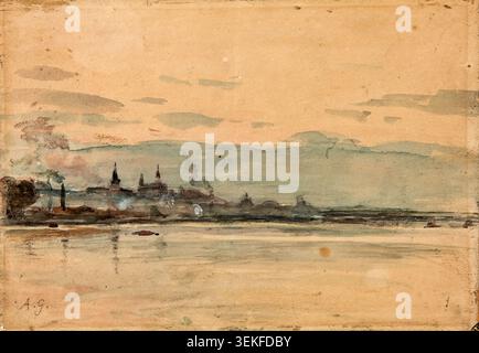 The Vistula Near Warsaw (1880-1883) by Aleksander Gierymski Stock Photo ...