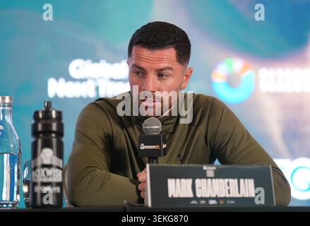 Mark Chamberlain during a press conference at the Gibson Hotel, Dublin ...