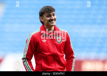Cardiff, Wales, 2nd June 2026. Wales players line up during the Wales ...