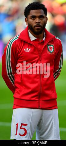 Cardiff, Wales, 2nd June 2026. Connor Roberts of Wales arrives ahead of ...