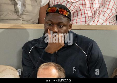 Tiakola attends the 10rd day of the Roland-Garros 2026 at Roland Garros ...