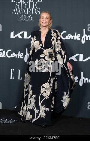 Sharon Stone attends the photocall for the Elle Style Awards 2026 at ...