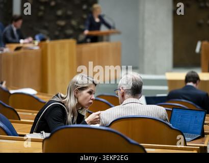THE HAGUE - Femke Wiersma (BBB) during a debate in the House of ...