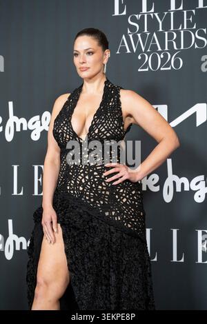 Ashley Graham attends the photocall for the Elle Style Awards 2026 at ...