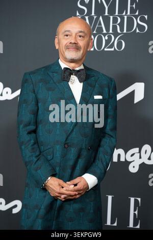 Christian Loubooutin attends the photocall for the Elle Style Awards ...