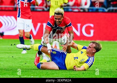 Oslo 20260601. Antonio Nusa during the private international football ...