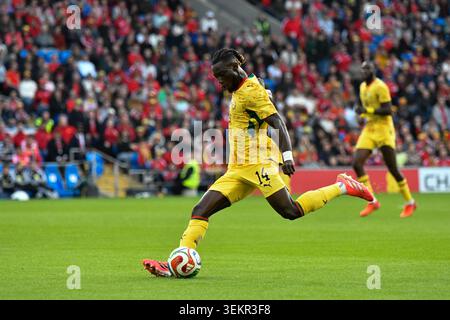 Gideon Mensah of Ghana in action during the FIFA World Cup game between ...
