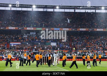 Rotterdam - act during the International Friendly between Netherlands v ...