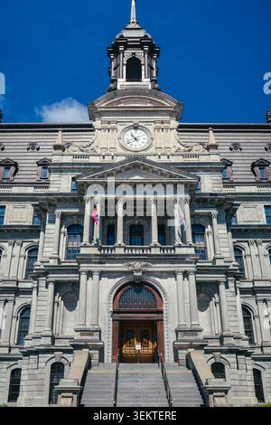 Montreal, Quebec, Canada – May 21, 2026: Low-angle architectural view ...