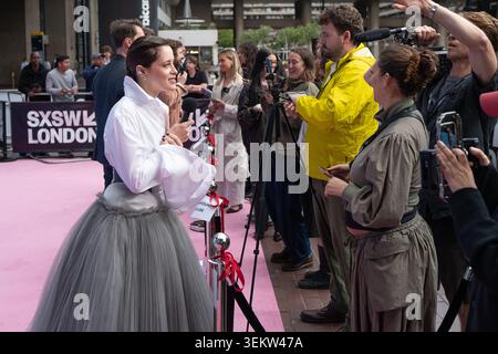 Claire Foy interviewed by the press at the Savage House World Premiere ...