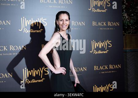 Yolanda font attends the first anniversary of "Black Roan" at Jimmy's ...