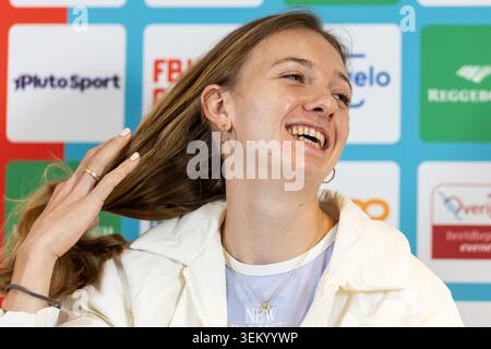 HENGELO - Femke Broeders-Bol (Netherlands) in action in the 800 meters ...