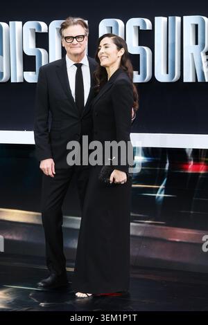 Colin Firth and Eleonora Perboni attends "Disclosure Day" UK Premiere ...