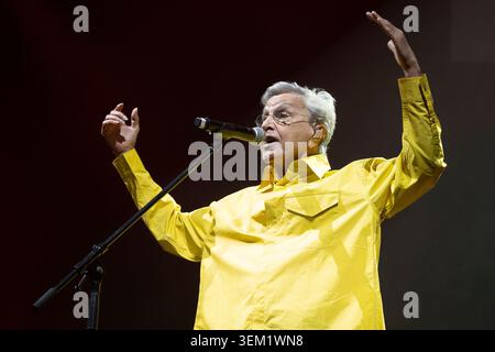 Caetano Veloso in concert. June 4, 2026. (Photo by Acero/Alter Photos ...