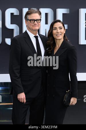Colin Firth and Eleonora Perboni at the premiere of the feature film ...