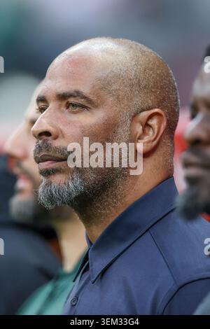 Eric Chelle coach of Nigeria seen during the friendly match between ...