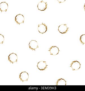 seamless pattern fabric coffee stain cartoon vector Stock Vector Image ...