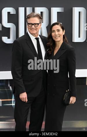 Colin Firth and Eleonora Perboni at the premiere of the feature film ...