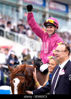 Dylan Browne McMonagle on board Limestone after winning the Queen's ...
