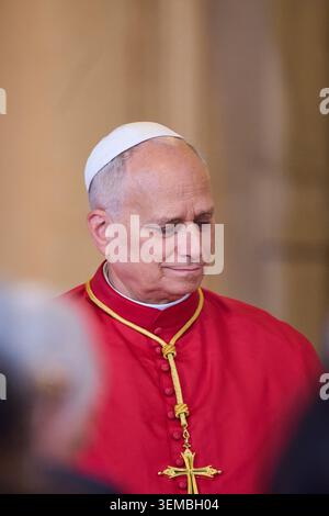 His Holiness Pope Leo XIV attends the usual Wednesday general audience ...
