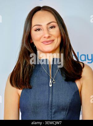 Sarah Devine attends Capital's Summertime Ball 2026 at Wembley Stadium ...