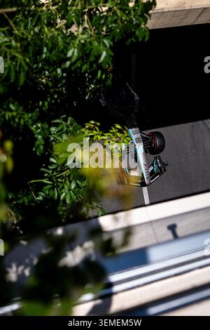 Mercedes' George Russell during the Monaco Grand Prix at the Circuit de ...