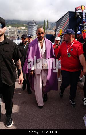 Ferrari driver Lewis Hamilton at the Circuit de Monaco, Monte Carlo ...