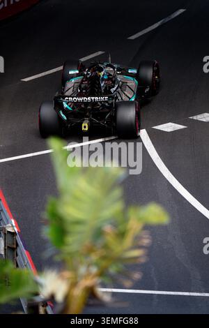 Mercedes' George Russell during the Monaco Grand Prix at the Circuit de ...